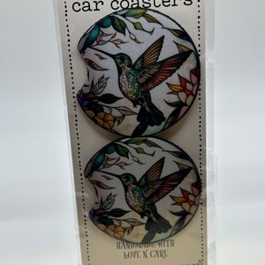 Hummingbird Car Coaster - Etsy