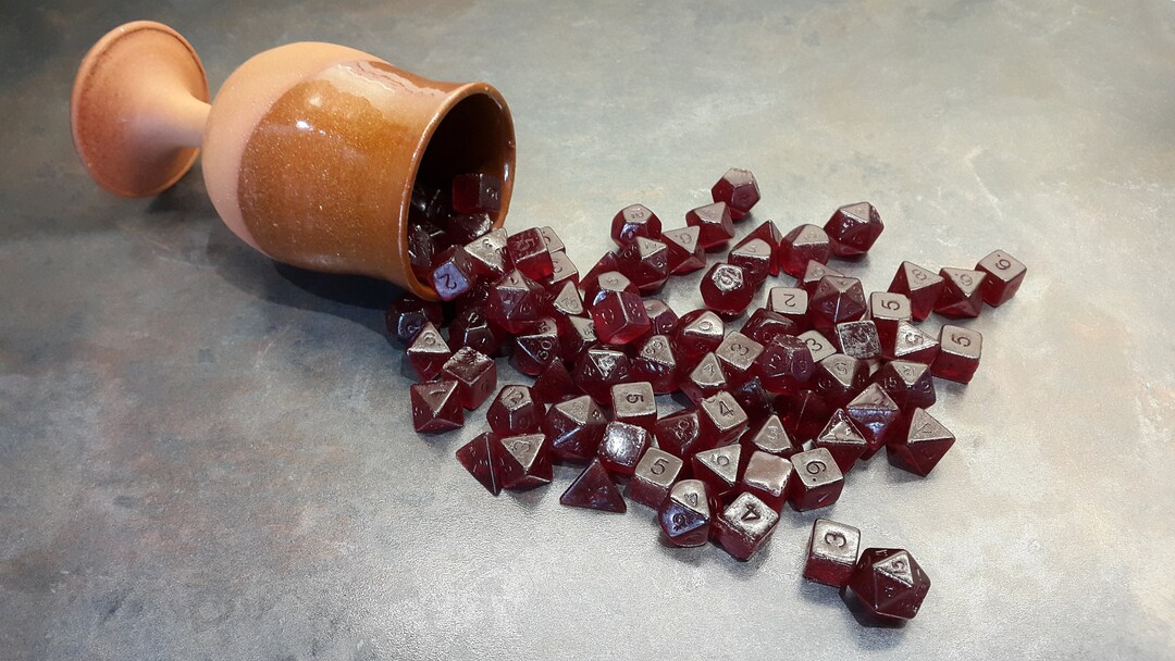 Red Wine Gummies: Edible Dice Sweets - Etsy