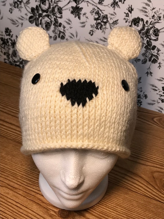 Polar Bear Hat - Etsy