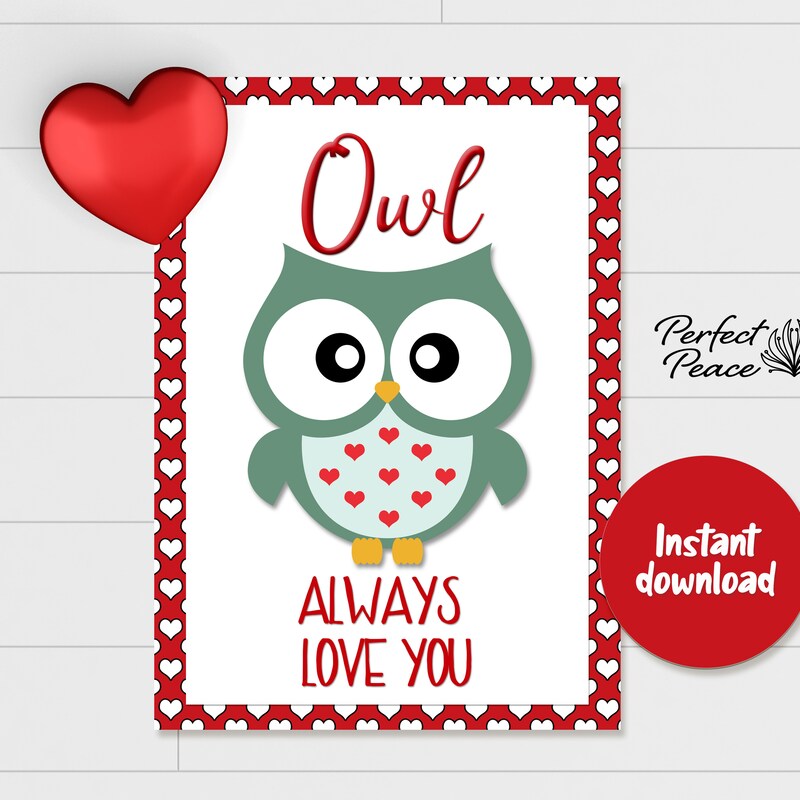 Owl Valentine - Etsy UK
