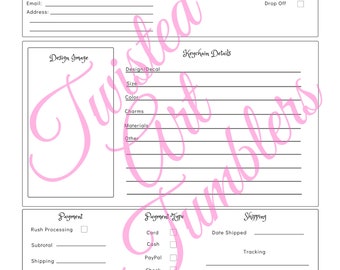 Keychain Order Form | Etsy