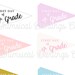 Class of 2022 Pennant Flag Printable // Graduation Pennant Flag // Grad ...