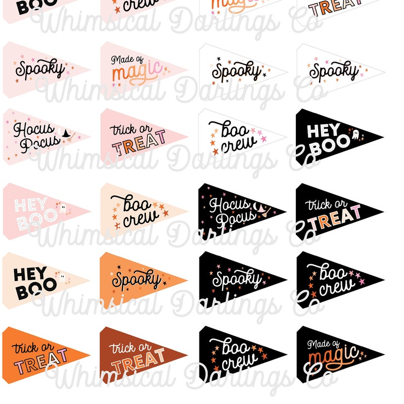 Halloween Pennants - Etsy