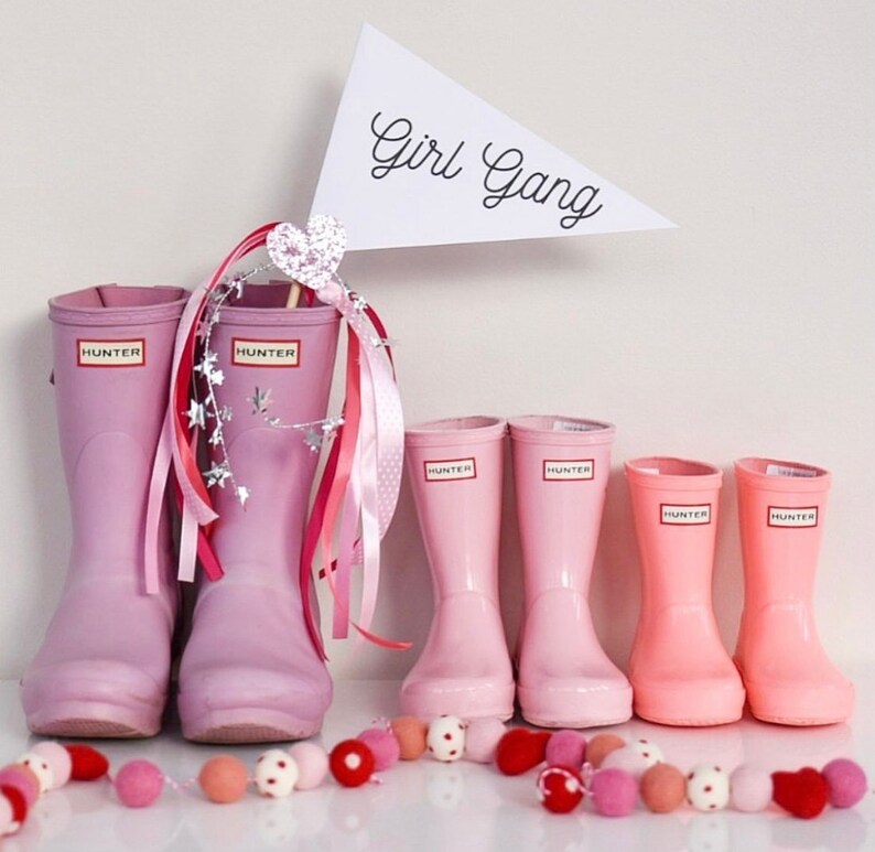 Girl Gang Pennant Flag Printables - Etsy