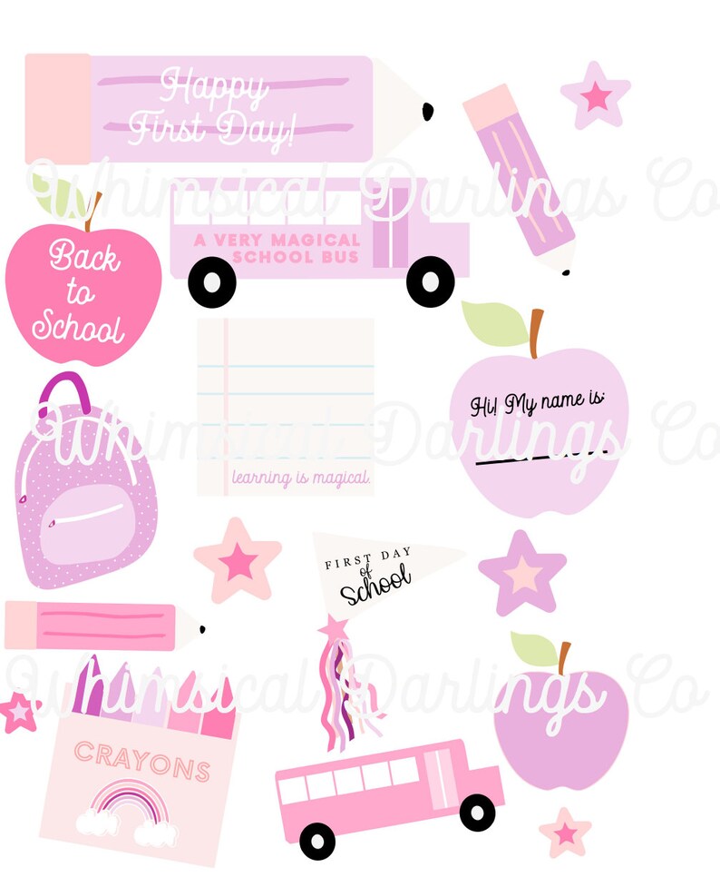 Back to School Printable Bundle // First Day of School - Etsy