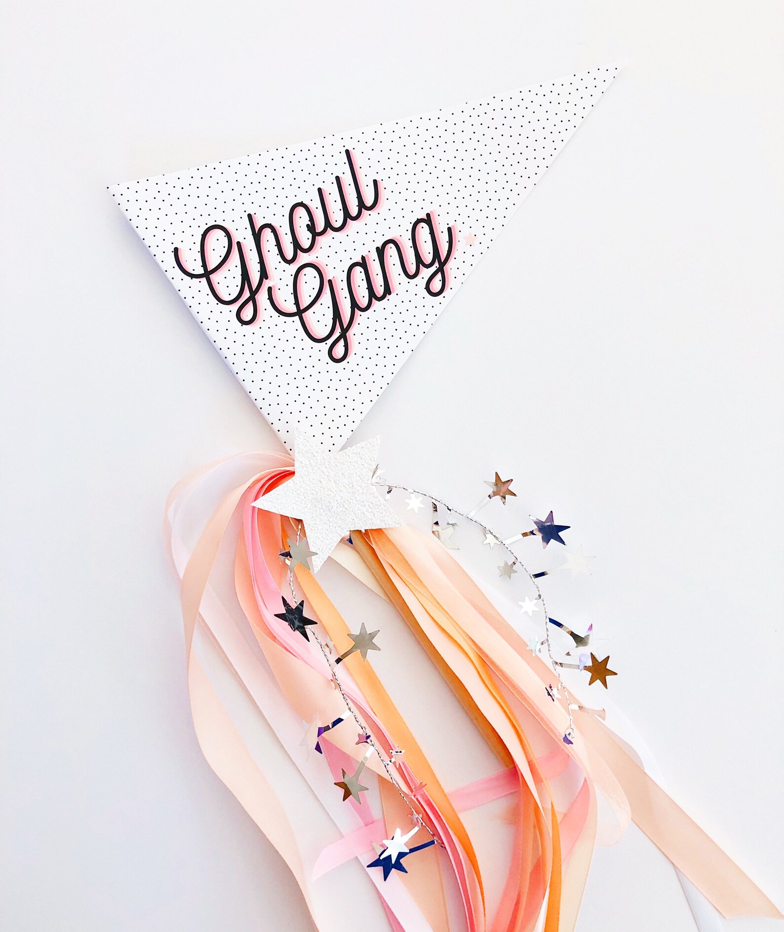 Pink Halloween Pennant Flag Printables | Etsy