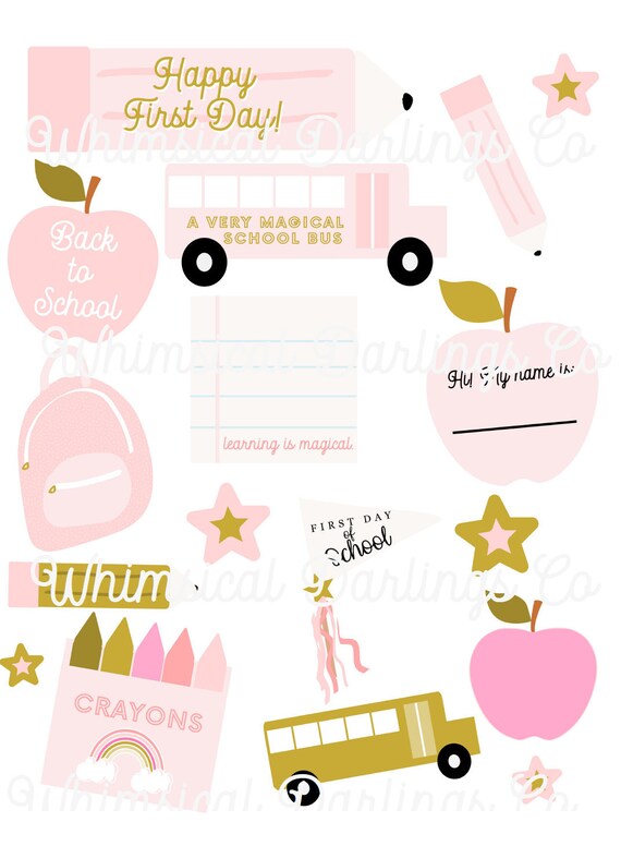 Back to School Printable Bundle // First Day of School | Etsy