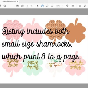 Shamrock Printables // St. Patrick's Day Printables // Shamrock ...
