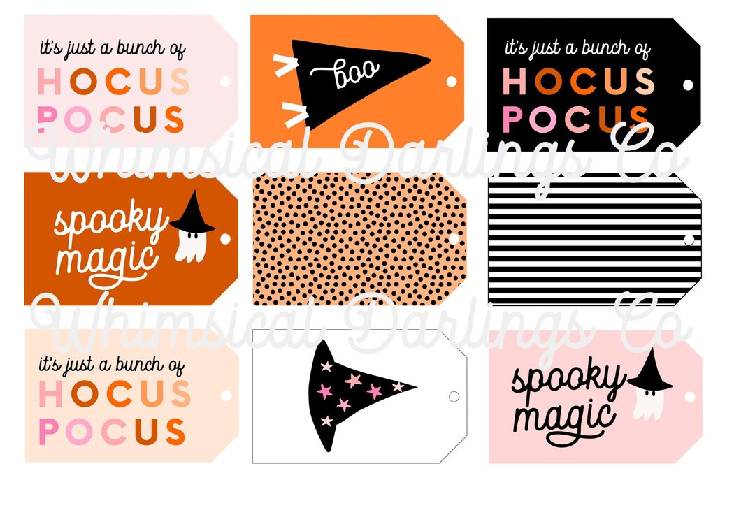 Halloween Gift Tags // Boo Basket Tags // Halloween Gifts // Trick or ...