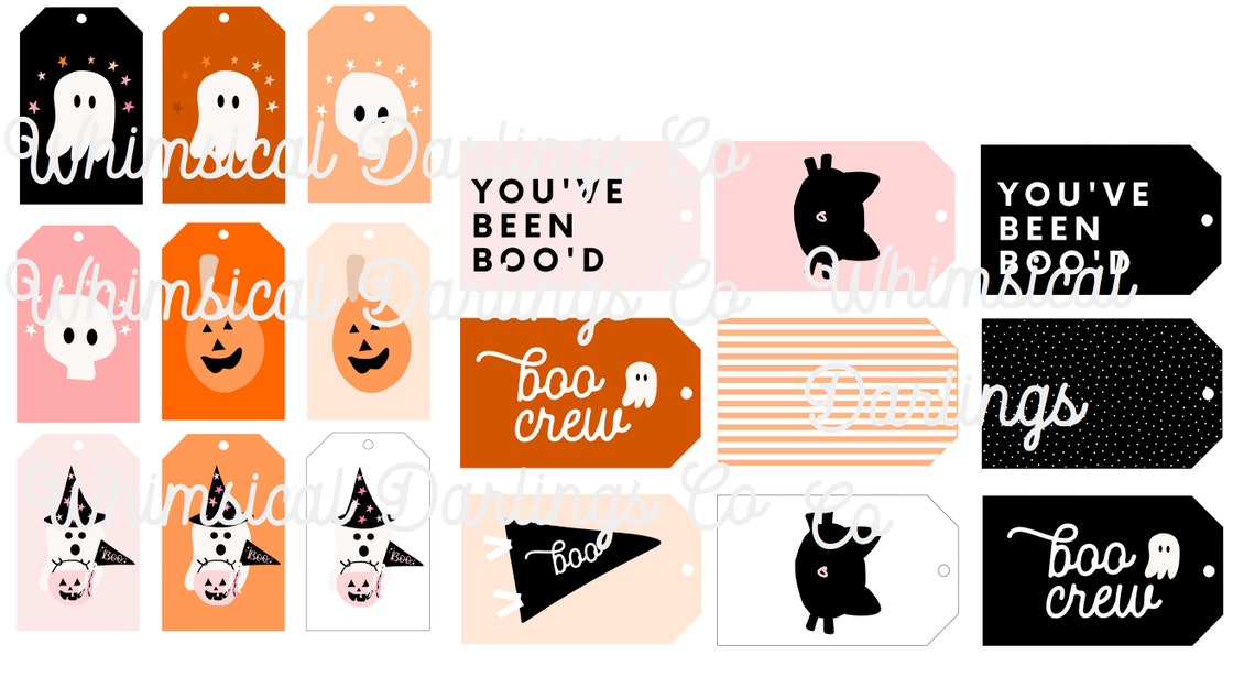 Halloween Gift Tags // Boo Basket Tags // Halloween Gifts // | Etsy