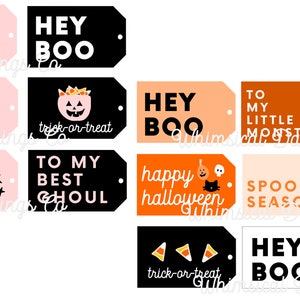 Halloween Gift Tags // Boo Basket Tags // Halloween Gifts // Trick or ...
