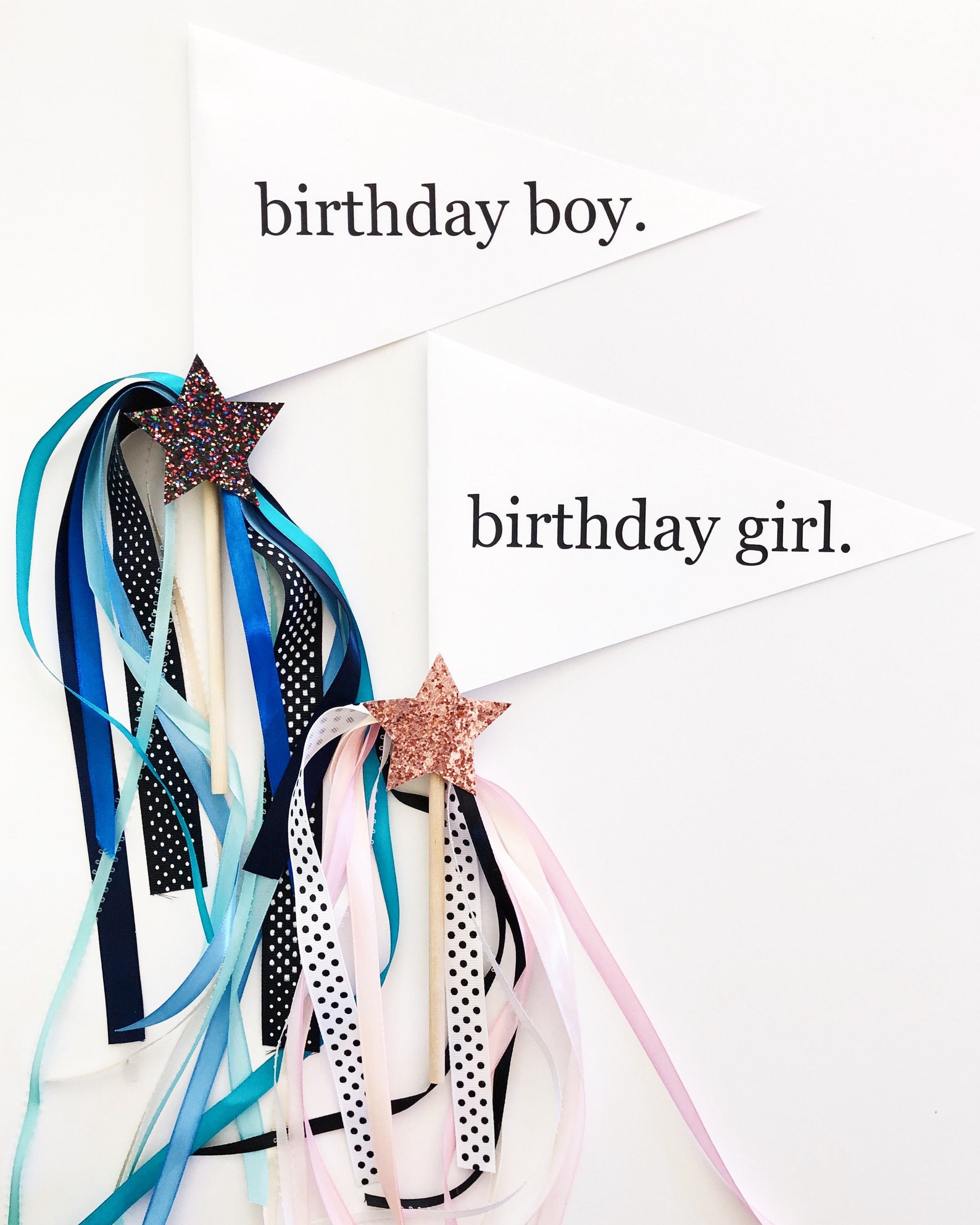 Birthday Boy Printable Pennant Flag | Etsy