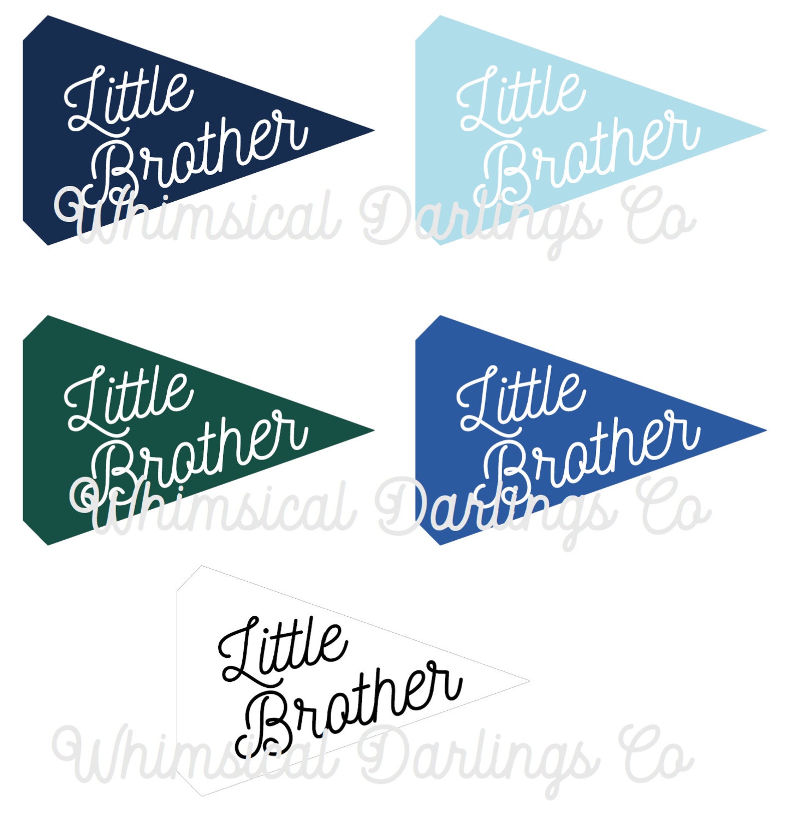 Little Brother Pennant Flag Printables - Etsy