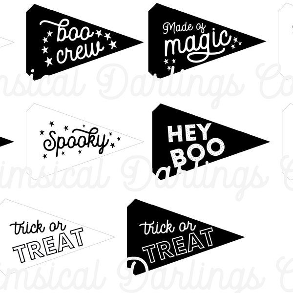Halloween Pennants - Etsy
