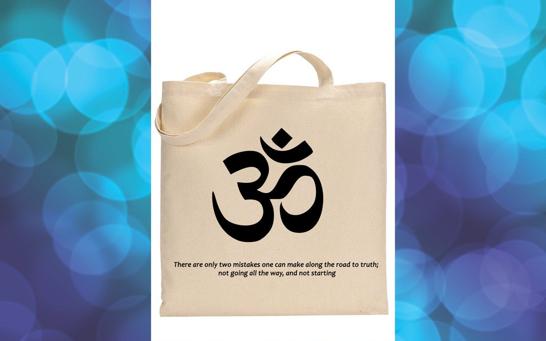 Big Buddha Bags Buddhist Organic Cotton Canvas Tote Bag, Buddhist Bag ...