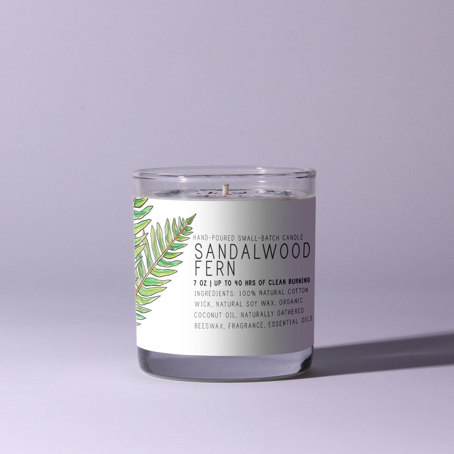Sandalwood Fern Just Bee Candles Soy Candle Scented Candles Scented Soy ...