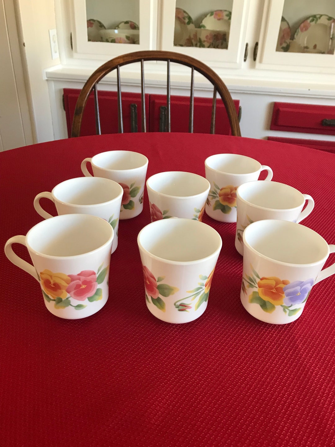 Vintage Corning Ware Coffee Cups "summer Blush" Sold in Sets of (4 ...