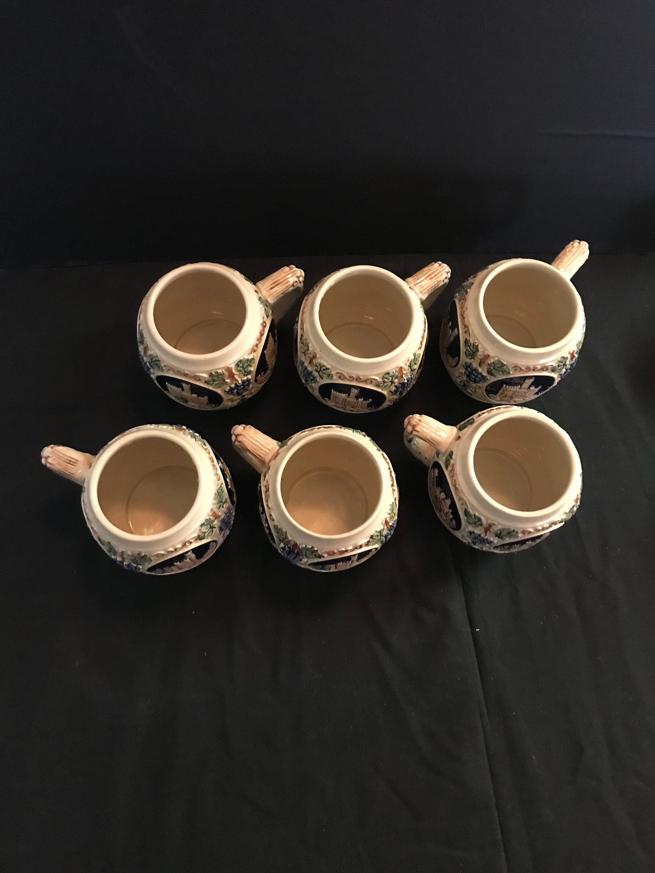 Vintage West Germany Gerzit Gerz Castles on the Rhine Mug Cup/stein ...