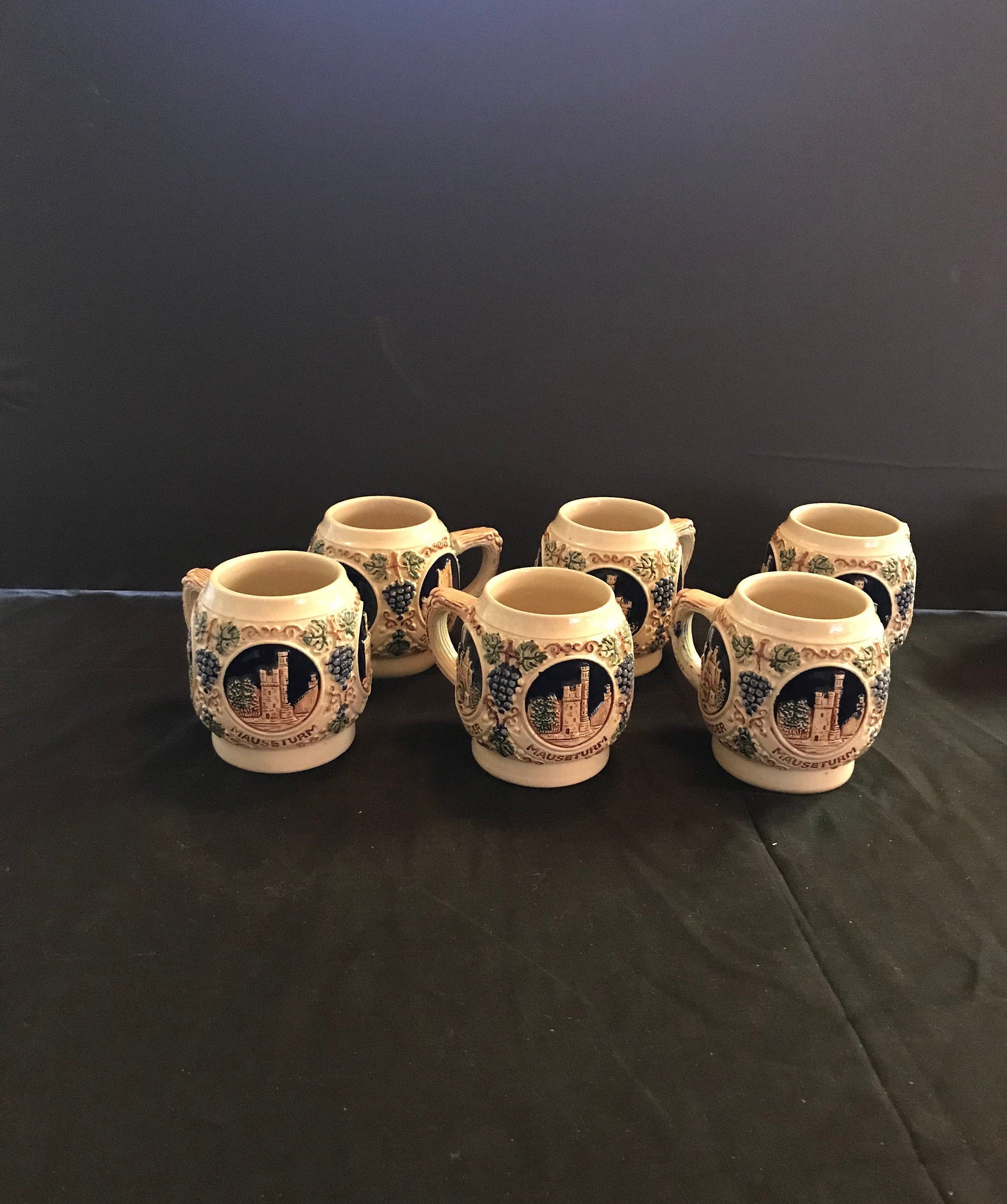 Vintage West Germany Gerzit Gerz Castles on the Rhine Mug Cup/stein ...