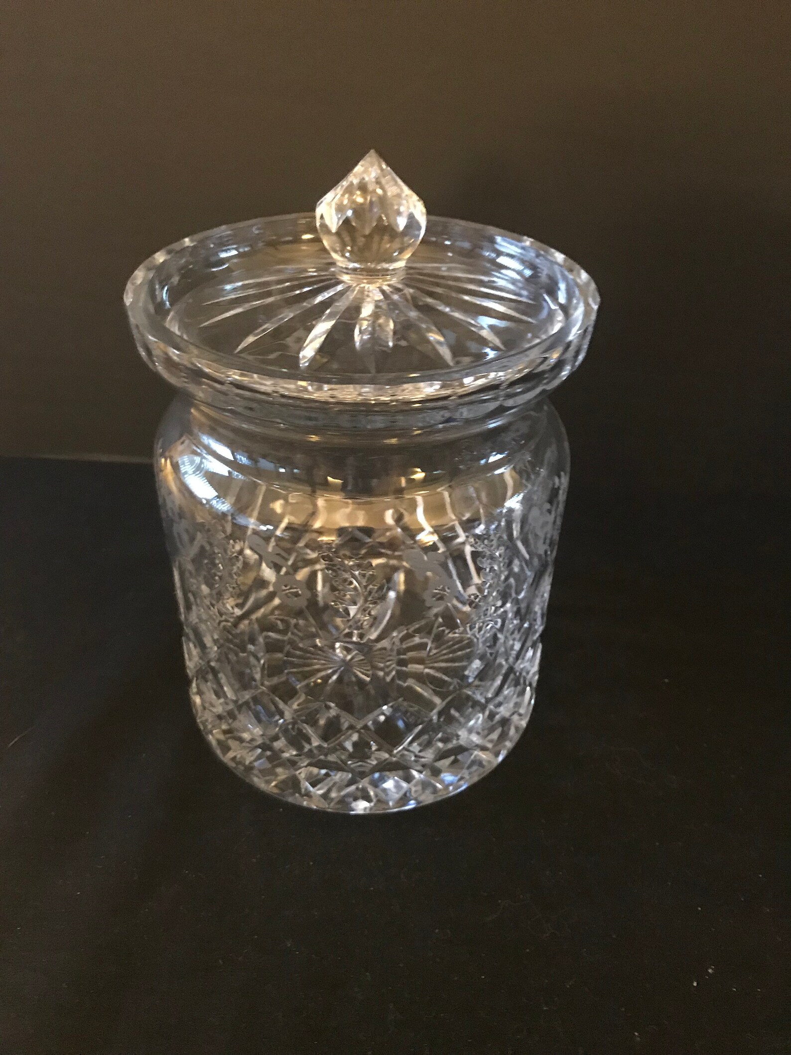 Vintage Rare Barrel Crystal Canister by Rogaska - Etsy
