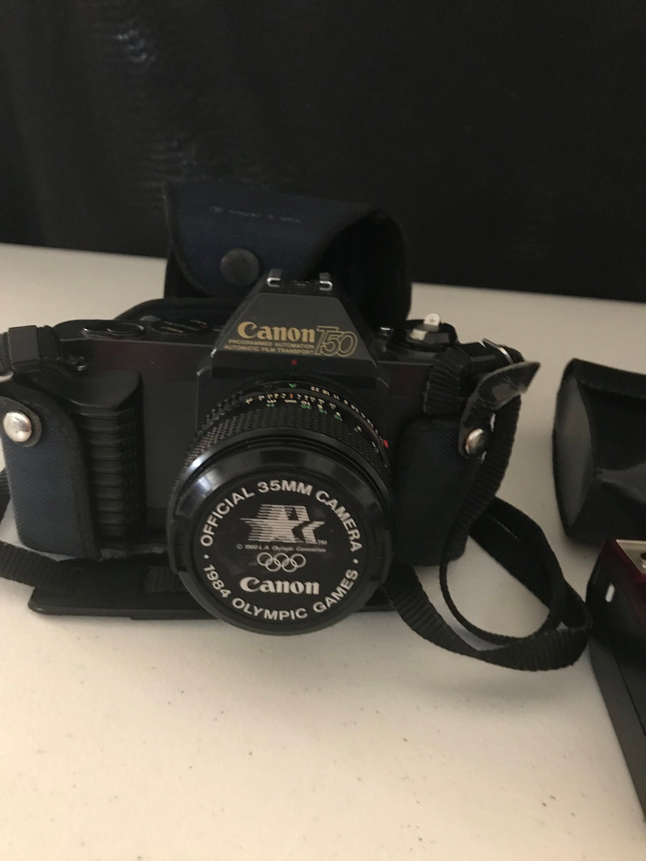 Vintage Canon T50 Official 35MM Camera 1984 Olympic Games - Etsy