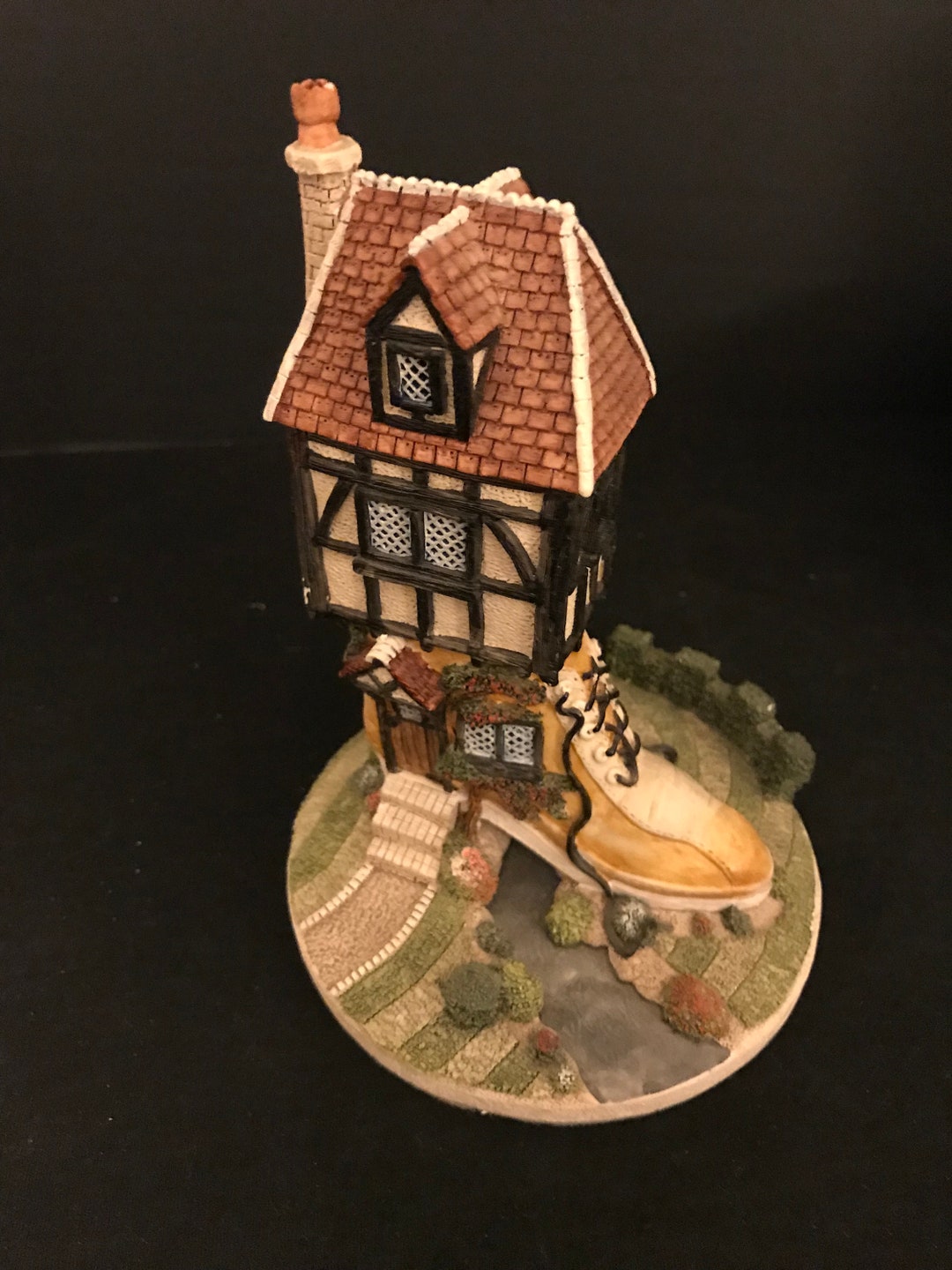 Vintage the Shoemakers Dream River Shoe Cottage by Jon Herbert 1990 - Etsy