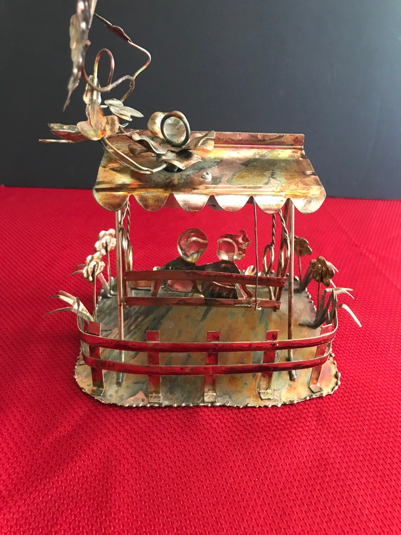 Vintage Copper Tin Music Box With Swing That Works From 1960 - Etsy