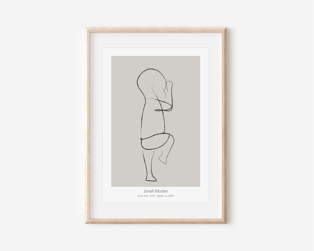 Birth, Poster, Personalized Gifts, Picture Children's Room, Digital ...