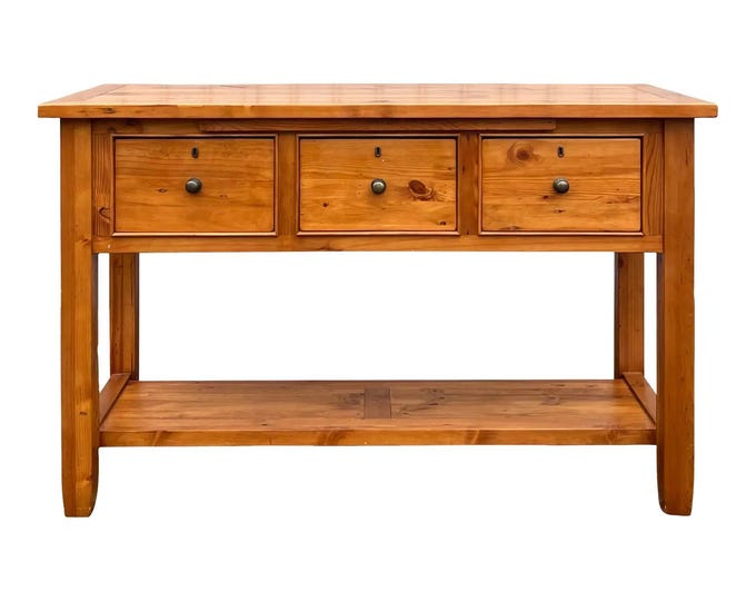 Pottery Barn Farmhouse Pine Console / Sideboard - Etsy