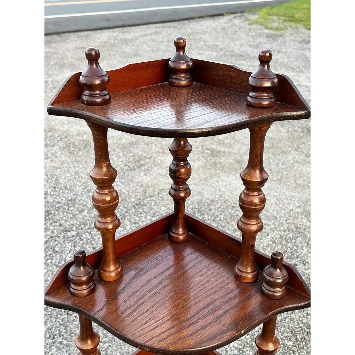 Vintage Victorian Style Corner Shelf - Etsy
