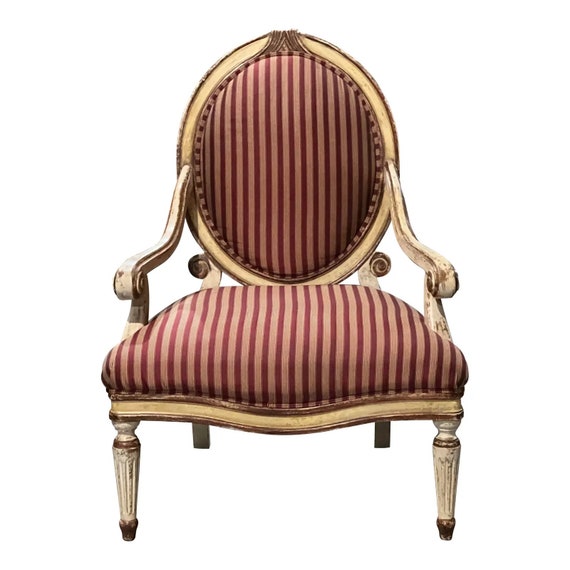 Sherrill Furniture Louis Xv Style Fauteuil Armchair Etsy