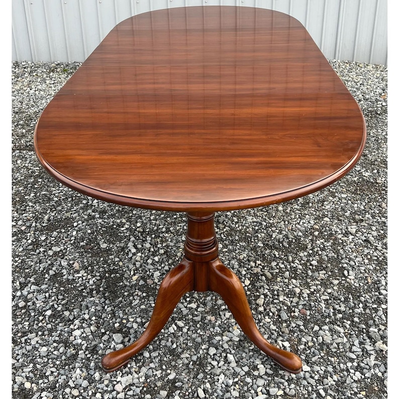Statton Furniture Double Pedestal Queen Anne Dining Table - Etsy