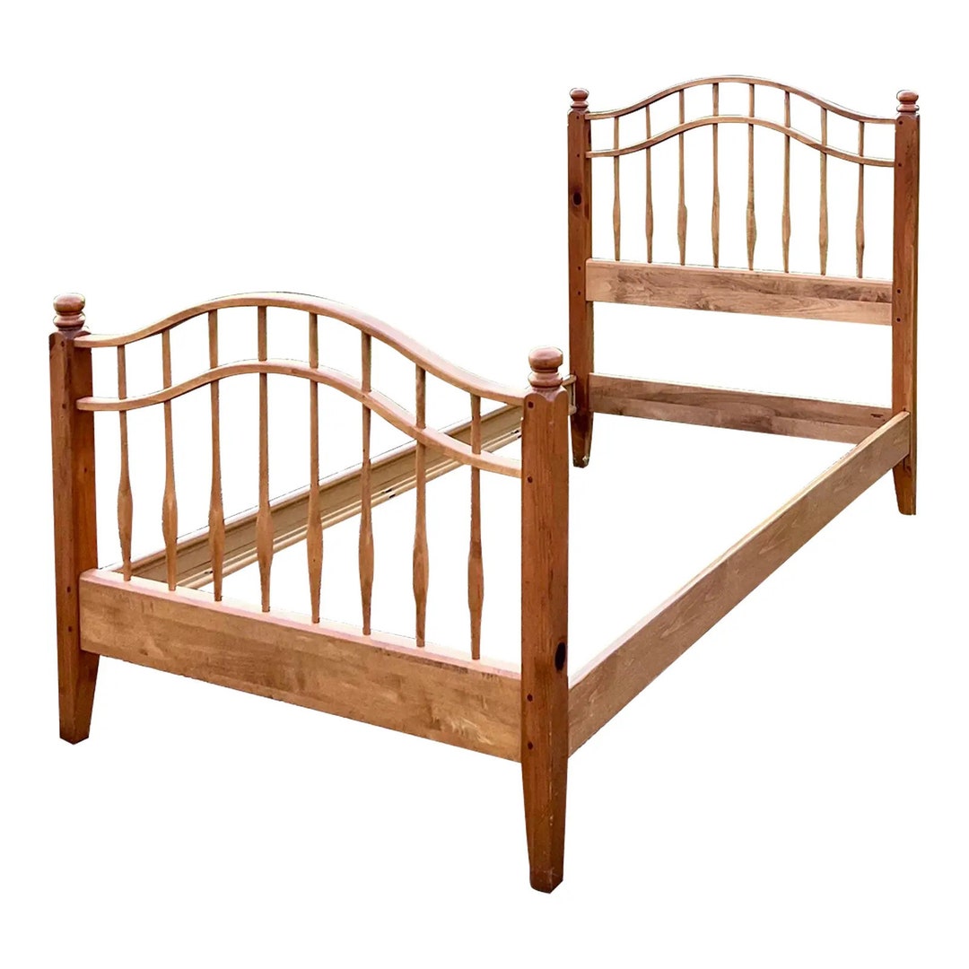 Ethan Allen Country Crossings Maple Bed - Twin Size - Etsy