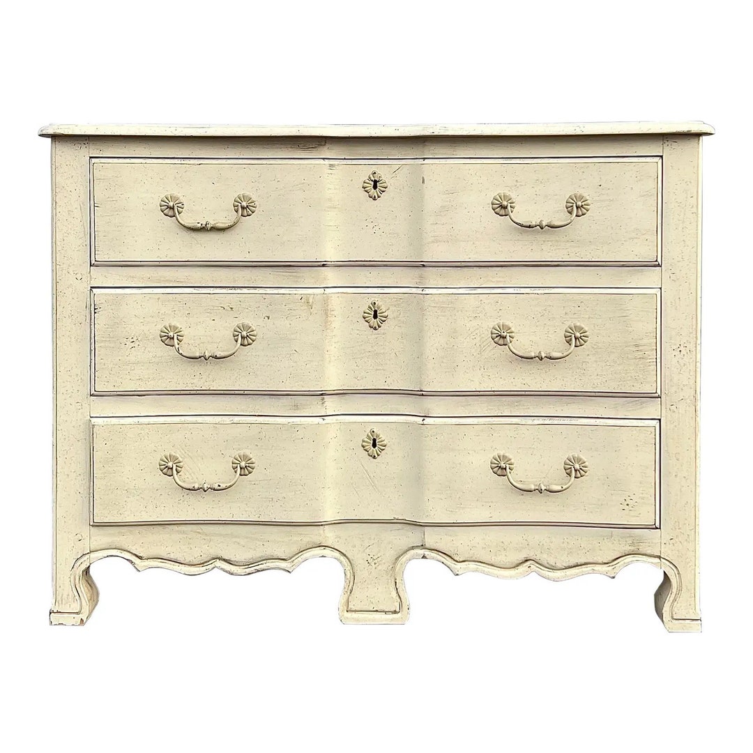 Hickory White Three Drawer French Country Commode - Etsy