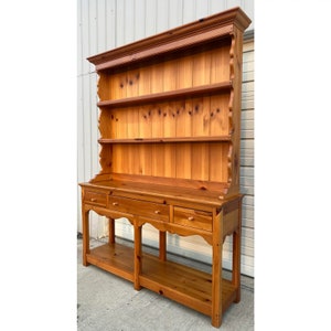 Ethan Allen Pine Farmhouse Open Top Hutch - Etsy
