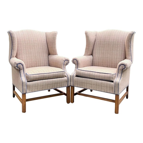 Ethan Allen Wingback Chairs - Etsy