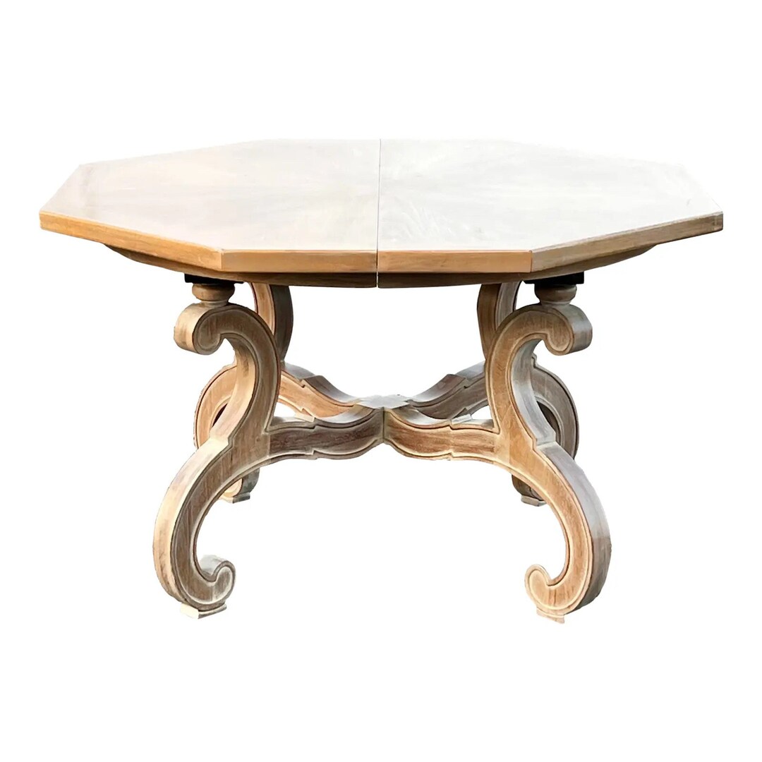 Vintage 1960’s Cerused Oak Spanish Revival “esperanto” Dining Table - Etsy