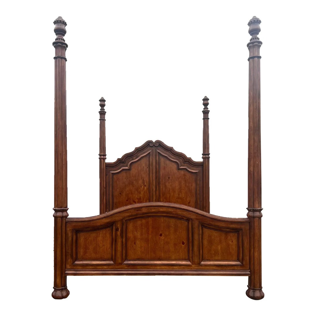 European Tuscan Style Cherry Four Poster Bed Queen Size - Etsy