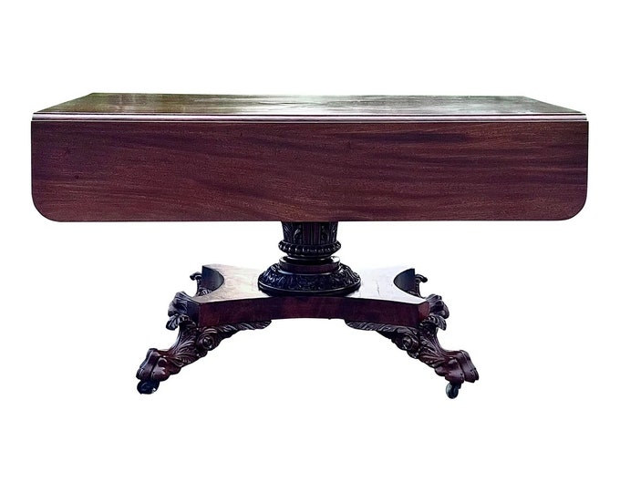 Antique English Barley Twist Oak Draw Leaf Pub Table - Etsy