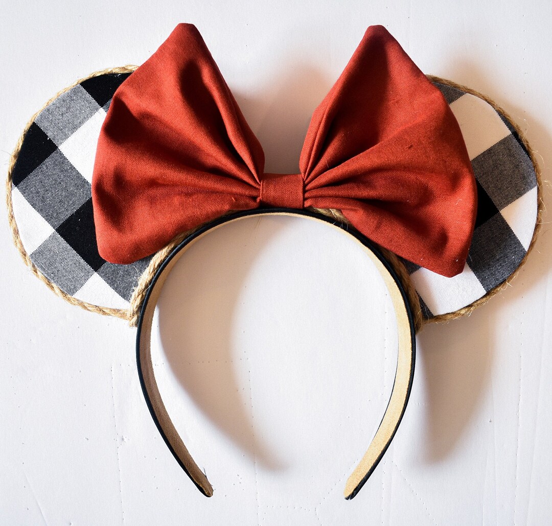Autumn Plaid Mouse Ears Fall Mouse Ears - Etsy