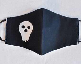 White Anime Face Mask - Etsy