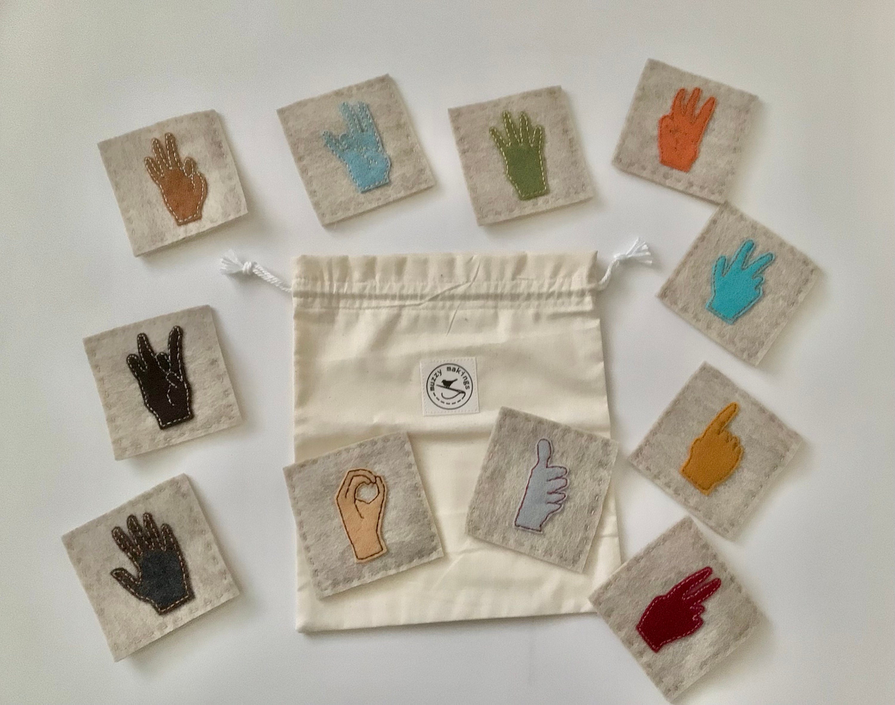 0-10 American Sign Language Number Cards - Etsy