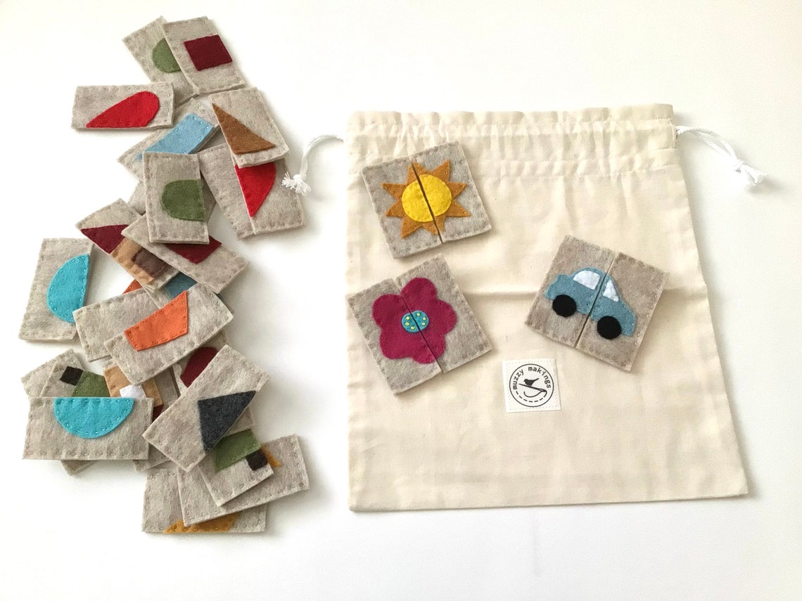 Symmetry Puzzle-shapes and Objects-matching Game - Etsy