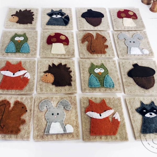 Felt Memory Game - Etsy
