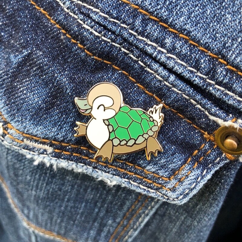 Turtle Enamel Pin - Etsy