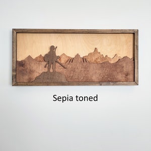Legend of Zelda 3D Wooden Landscape: Link and Breath of the Wild, Laser ...