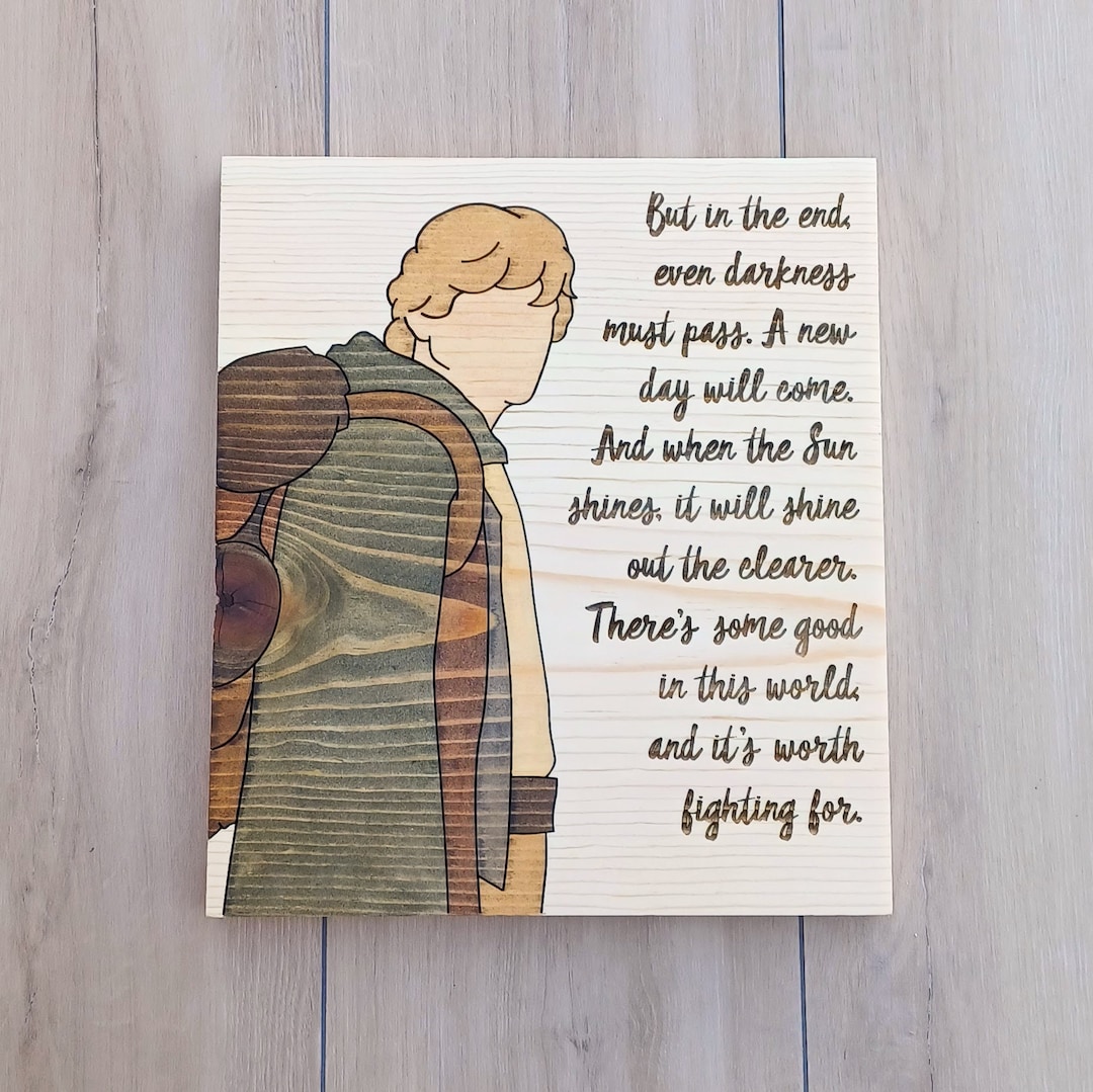 Lord of the Rings Handmade Wooden Wall Art: Samwise Sam Gamgee ...