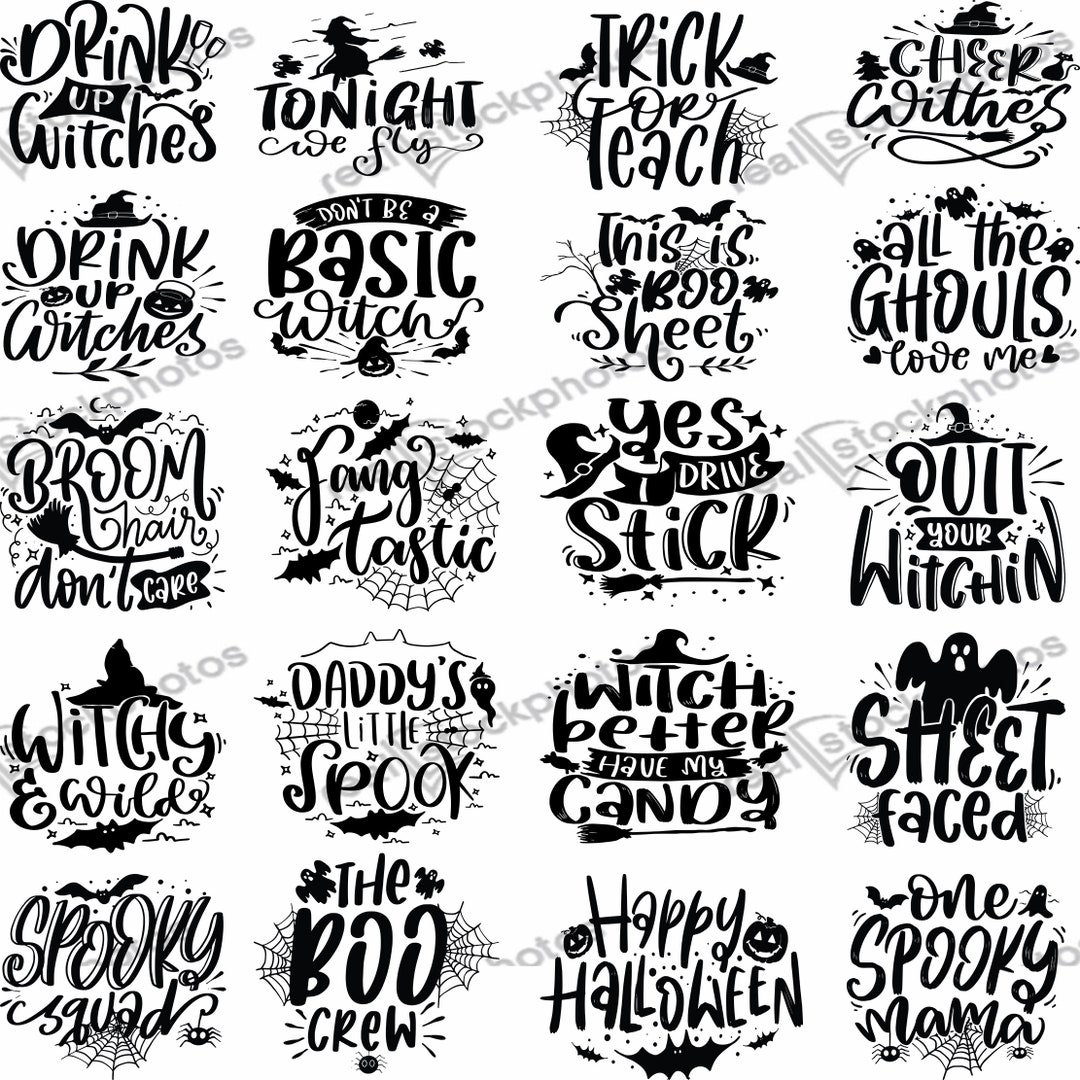 Great Value Deals PNG Halloween Ghouls Ghost Pumpkins Witches Warlocks ...