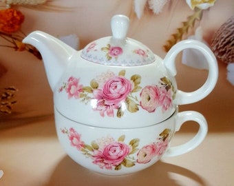 Pink Rose Tea Set - Etsy