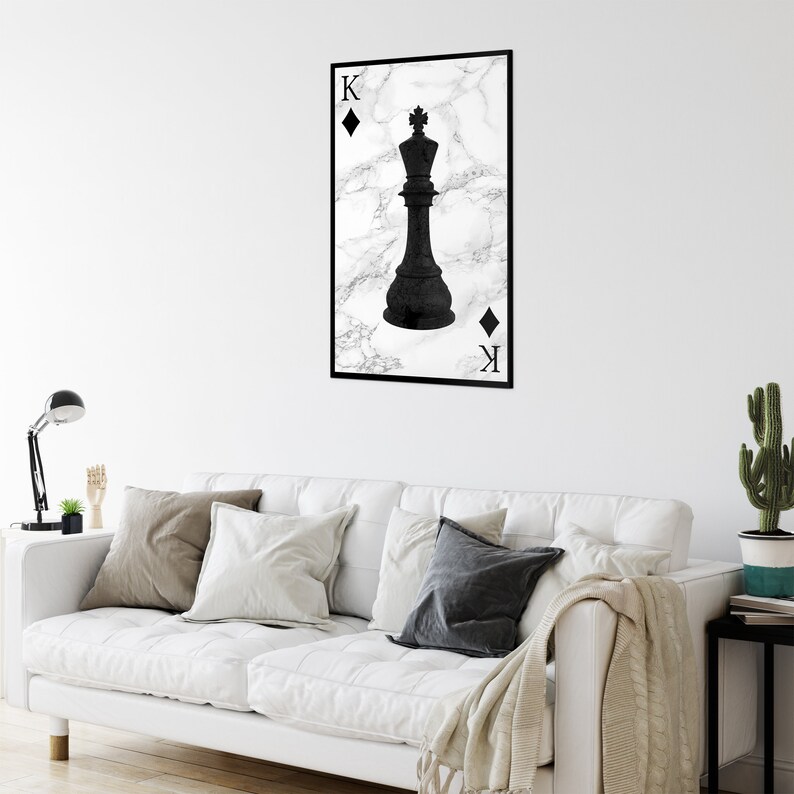 Chess King Chess Wall Art Canvas & Print of Chess. Perfect | Etsy